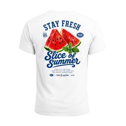 Neverless Shirt 'Watermelon' Herren Gr&ouml;&szlig;e XS wei&szlig;