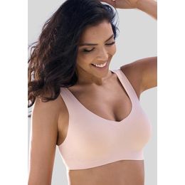 NUANCE BY LASCANA Bralette-BH ', BH ohne B&uuml;gel, Push-up-BH, Bralette' toffee Gr. M (40/42). Leichter Push Up Effekt Mit Pads und ohne B&uuml;gel