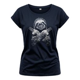 Makaya Shirt 'Sloth' Damen Gr&ouml;&szlig;e 4XL blau