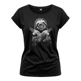 Makaya Shirt 'Sloth' Damen Gr&ouml;&szlig;e 5XL schwarz