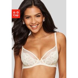 Lascana B&uuml;gel-BH 'Flora' beige Gr. 70D. Mit B&uuml;gel