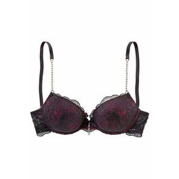 Lascana Push-up-BH mehrfarbig Gr. 85B. Mit Herausnehmbaren Kissen und mit B&uuml;gel