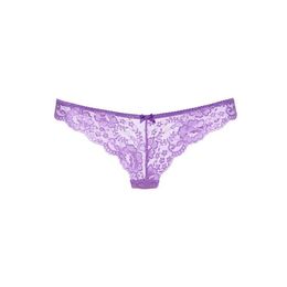 Lascana String lila Gr. 44/46 f&uuml;r Damen. Mit Schleife. K&ouml;rpernah