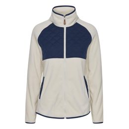oxmo Fleecejacke 'MALIN' Damen Gr&ouml;&szlig;e XXL beige / dunkelblau