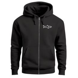 Neverless Sweatjacke 'Shark' Herren Gr&ouml;&szlig;e XXL schwarz