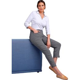 CREATION L PREMIUM Damen Poloshirt mit Kontrastdetails wei&szlig; Gr&ouml;&szlig;e 48