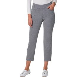 CREATION L PREMIUM Damen Schlupfhose mit Jacquardmuster marine-wei&szlig;-gemustert Gr&ouml;&szlig;e 40