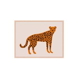 Liv Corday Wandbild 'Tiger' Herren Gr&ouml;&szlig;e 30x40 hellbraun / dunkelorange / schwarz / wei&szlig;