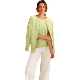 CREATION L PREMIUM Damen Feinstrickjacke mit Fledermaus-&Auml;rmeln pistazie Gr&ouml;&szlig;e 48