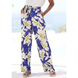 Vivance Palazzohose 'aus softer Viskose' mehrfarbig Gr. 34 f&uuml;r Damen. Mit Allover-Druck. Figurumspielend. Nachhaltig.