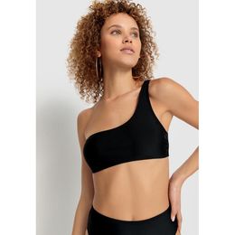 LSCN BY LASCANA Bustier-Bikini-Top 'Gina' schwarz Gr. 40 Cup C/D. Ohne B&uuml;gel. Nachhaltig.