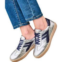 Andrea Conti Damen Sneaker silberfarben-blau Gr&ouml;&szlig;e 40