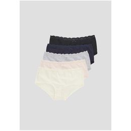 s.Oliver Panty pink Gr. 44/46 f&uuml;r Damen. Mit Spitzenband, Schleife. K&ouml;rpernah. Nachhaltig.