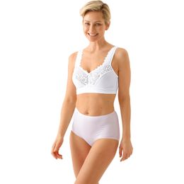 w&auml;schepur Damen BH ohne B&uuml;gel mit Tr&auml;ger-Polsterung wei&szlig; Gr&ouml;&szlig;e 85B