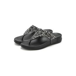 Vivance Badezehentrenner 'Flip Flop, Badelatsche, Badeschuhe, Pantolette, Zehentrenner,' schwarz Gr. 38 f&uuml;r Damen. Mit Glitzerdetails