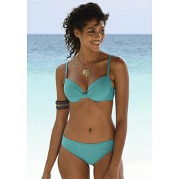 s.Oliver B&uuml;gel-Bikini-Top 'Spain' blau Gr. 40 Cup C. Mit B&uuml;gel