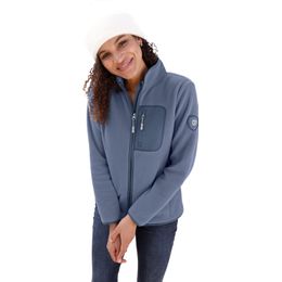 CR&Eacute;ATION L Damen Fleecejacke mit Rei&szlig;verschluss taubenblau Gr&ouml;&szlig;e 42