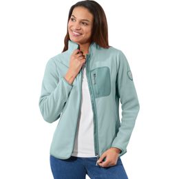 CR&Eacute;ATION L Damen Fleecejacke mit Rei&szlig;verschluss kalkmint Gr&ouml;&szlig;e 42