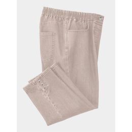 CR&Eacute;ATION L Damen Caprijeans mit Nieten-Verzierung beige Gr&ouml;&szlig;e 40