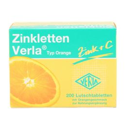 Verla-Pharm Arzneimittel GmbH & Co. KG 2x Zinkletten Verla Orange Lutschtabletten 200 St
