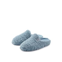 ELBSAND Pantolette 'Hausschuh, Pantoffel, Mule' blau Gr. 40 f&uuml;r Damen. Mit Fellimitat