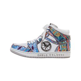 Carlo Colucci High-Top Sneakers ' Dal Mas ' male size 44 Mixed colors / White