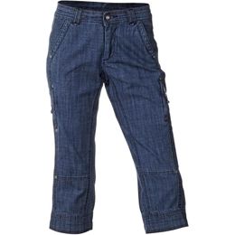 Heine Damen Caprihose aus Baumwoll-Stretch blue denim Gr&ouml;&szlig;e 34