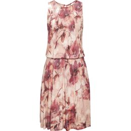Lascana Damen Jerseykleid ros&eacute;-bordeaux bedruckt Gr&ouml;&szlig;e 40