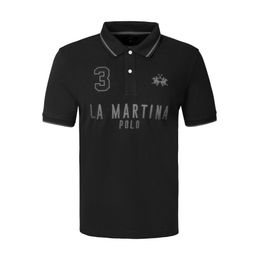 La Martina Poloshirt Herren Gr&ouml;&szlig;e L graphit / schwarz