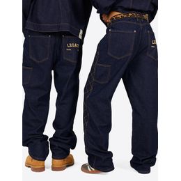 Legacy Studios Jeans Herren Gr&ouml;&szlig;e 30 blue denim / gelb
