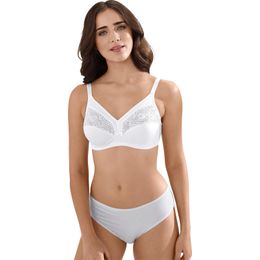 w&auml;schepur Damen BH ohne B&uuml;gel mit 2-geteilten Cups wei&szlig; Gr&ouml;&szlig;e 100C