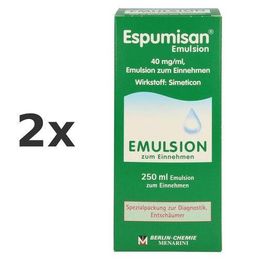 2x Espumisan Emulsion f. bildgebende Diagnostik 250 ml