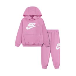 Nike Sportswear Jogginganzug 'CLUB FLEECE' M&auml;dchen Gr&ouml;&szlig;e 104 rosa / wei&szlig;