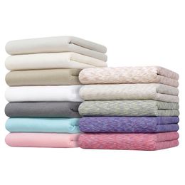 OTTO home Spannbettlaken &raquo;Strawberry in uni oder bunten Rainbow-Colors&laquo; f&uuml;r Matratzen bis 18cm H&ouml;he, Spannbetttuch, Baumwollmischung beige Jersey, 