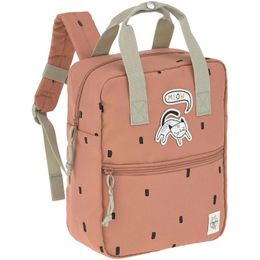 L&auml;ssig L&auml;ssig Damen L&Auml;SSIG Kinderrucksack &raquo;Happy Prints, Mini Square Backpack, Caramel&laquo; braun B/H/T: 23cm x 28cm x 9cm
