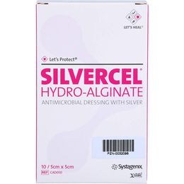 actiPART Silvercel Hydroalginat Verband 5x5 cm 10 St