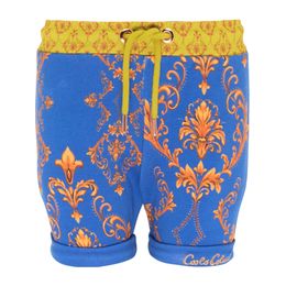 Carlo Colucci Shorts 'Cogliati' M&auml;dchen Gr&ouml;&szlig;e 170/176 blau / braun / schilf / orange