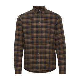 Casual Friday Button Up Shirt 'Anton' male size M marine blue / Brown