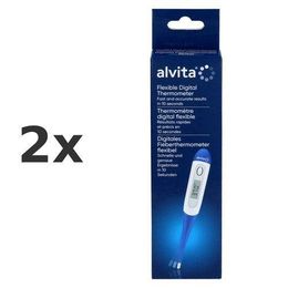 2x Alvita digitales Fieberthermometer flexibel 1 St