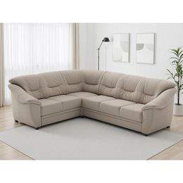 Sit & More sit&more Ecksofa &raquo;Savona L-Form, B. 262 cm, Komfortsitz, Eckcouch mit Stoff- & Lederwahl&laquo; optional Schlaffunktion, Liegefl. 120x195 cm B/H/T: 262cm x 
