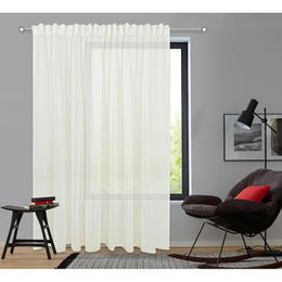 OTTO home Gardine &raquo;Dolly&laquo; Multifunktionsband 1 Stk. tlg. Transparent, Gewebt, Polyester, extra Breite ab 3 Meter Polyester 120cm, Multifunktionsband, 