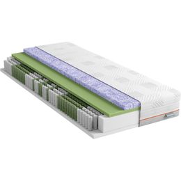 Schlaraffia Taschenfederkernmatratze &raquo;GelPro Quantum 240&laquo; 24 cm hoch 1.000 Federn 1 Stk. tlg. wei&szlig; Bezug (oben): 100% Polyester. Bezug (unten): 100% Polyester. 