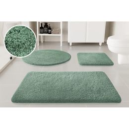 OTTO home Badematte &raquo;Kaarin, uni, viele Farben, Badvorleger, Badezimmer Teppich&laquo; H&ouml;he 30 mm rutschhemmend beschichtet fu&szlig;bodenheizungsgeeignet 
