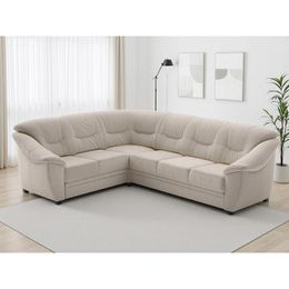 Sit & More sit&more Ecksofa &raquo;Savona L-Form, B. 262 cm, Komfortsitz, Eckcouch mit Stoff- & Lederwahl&laquo; optional Schlaffunktion, Liegefl. 120x195 cm B/H/T: 262cm x 