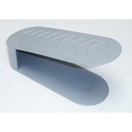 Ruco Schuhregal &raquo;(Schuhstapler)&laquo; Set, 4 Stk. tlg. Kunststoff, schafft Platz und Ordnung silber Kunststoff B/H/T: 10cm x 12,5cm x 25,5cm