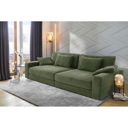 Jockenh&ouml;fer Big-Sofa &raquo;Milano XXL, B: 290 cm, Megasofa, Loungesofa&laquo; mit Zierkissen, Relaxfl&auml;che 120x240 cm, Federkern gr&uuml;n Korpus: 100% Polyester;Kissen: 100% 