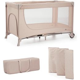 Kinderkraft Baby-Reisebett &raquo;JOY 2&laquo; beige Liegefl&auml;che B/L: 60cm x 120cm, kein H&auml;rtegrad Baby-Reisebett