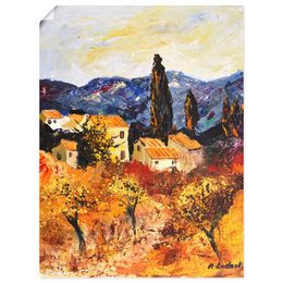 Artland Wandbild &raquo;Summer in Provence&laquo; Gartenbilder 1 Stk. tlg. als Alubild, Leinwandbild, Poster, Wandaufkleber in verschied. Gr&ouml;&szlig;en bunt Papier B/H/T: 30cm x
