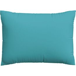 Schlafgut Kissenbezug &raquo;Premium Kissenbezug Knitted Jersey (1 St)&laquo; Ton-in-Ton Rei&szlig;verschluss, Bio-Baumwolle mit Elasthan, Uni, OEKO Tex blau Jersey, Obermaterial
