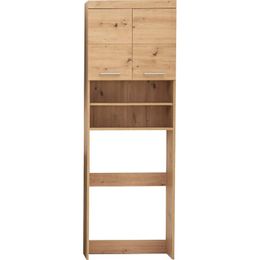Welltime Waschmaschinenumbauschrank &raquo;Avena&laquo; Waschmaschinen&uuml;berbau - Platz f&uuml;r Waschmaschinen bis 60 cm Breite braun asteichefarben, B/H/T: 63cm x 